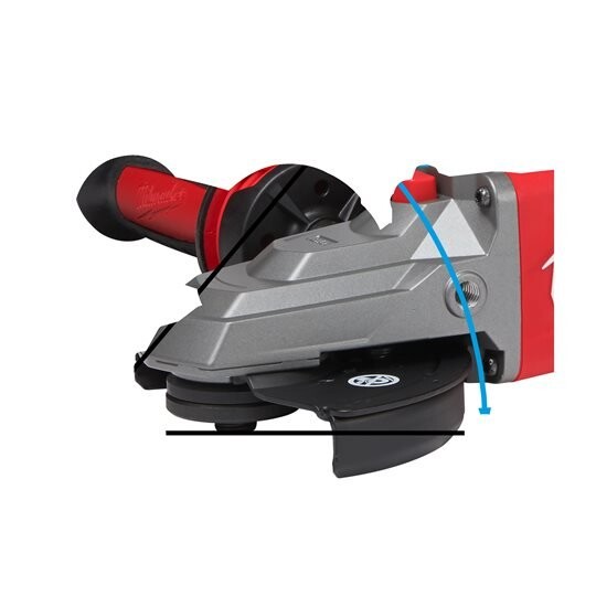 Milwaukee - FUEL Akku-Flachkopf-Winkelschleifer mit Bremse (M18 FSAGF